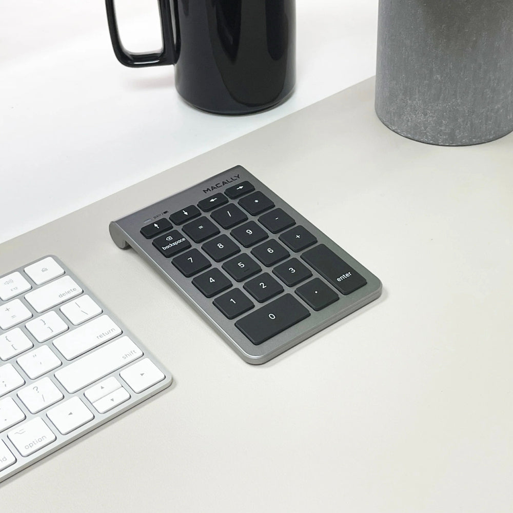 Macally Bluetooth Numeric Keypad For Mac (Grey) - New